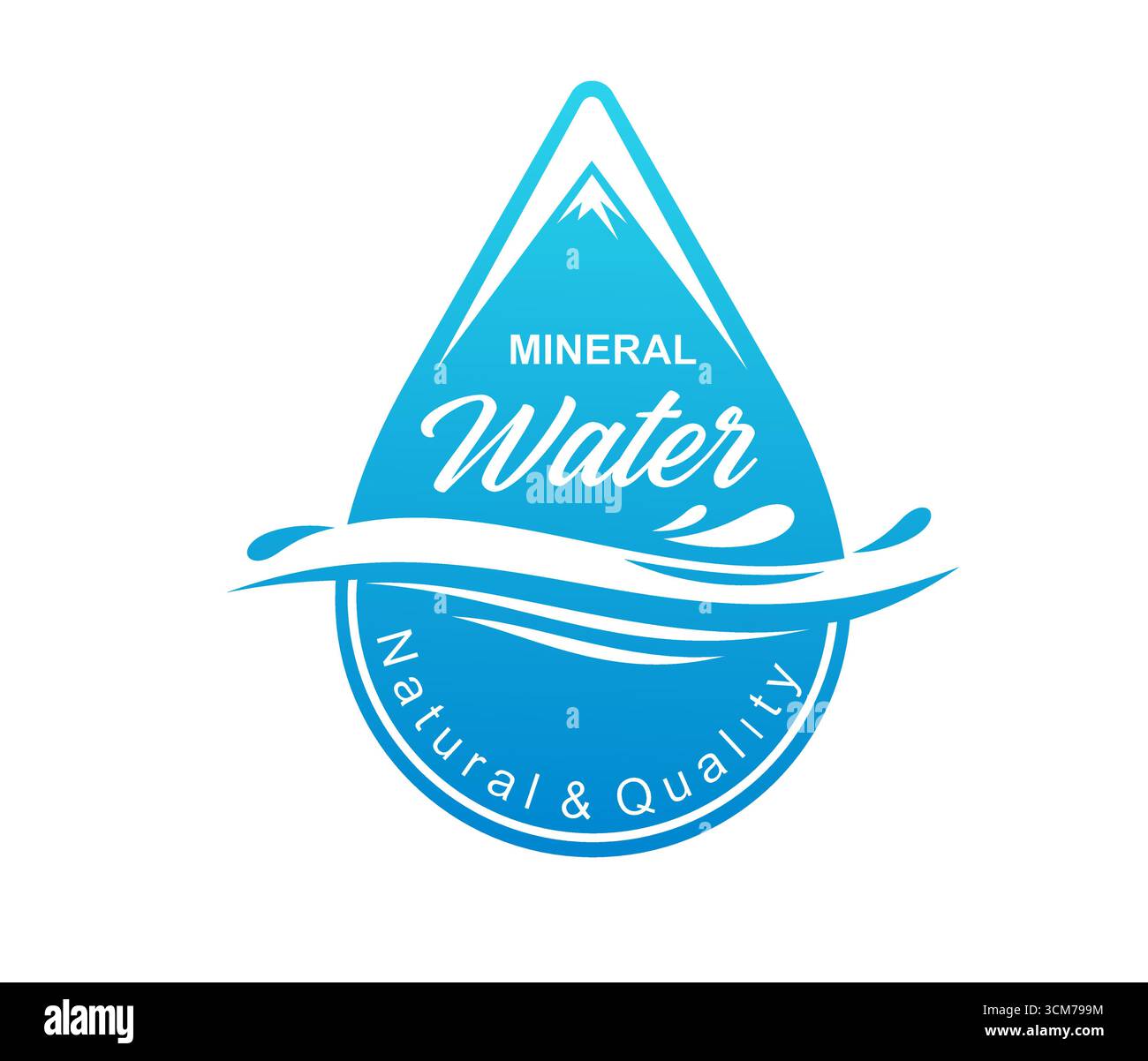 Natural mineral water brand Cut Out Stock Images & Pictures - Alamy