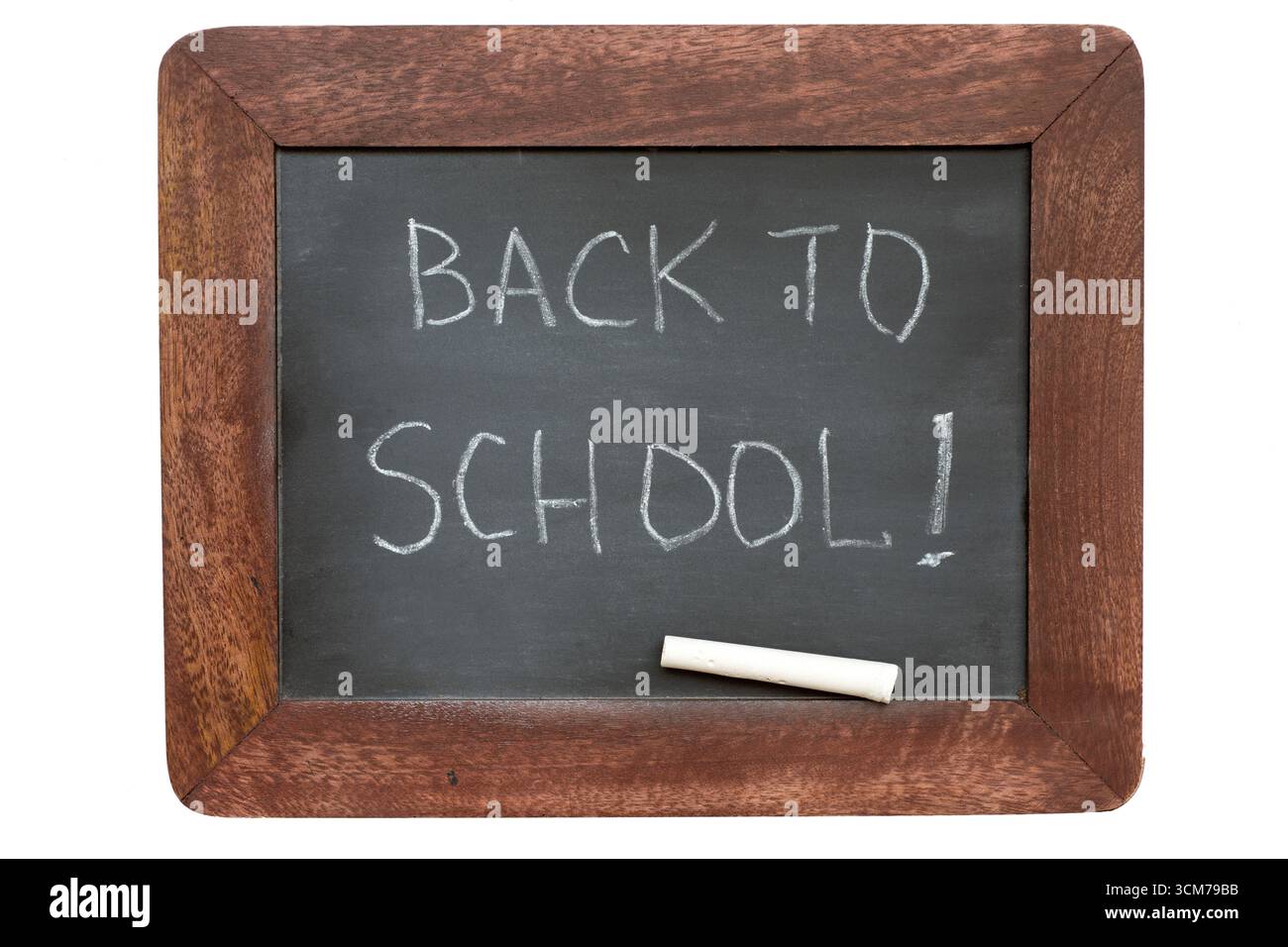 Back school chalk handwritten Cut Out Stock Images & Pictures - Alamy