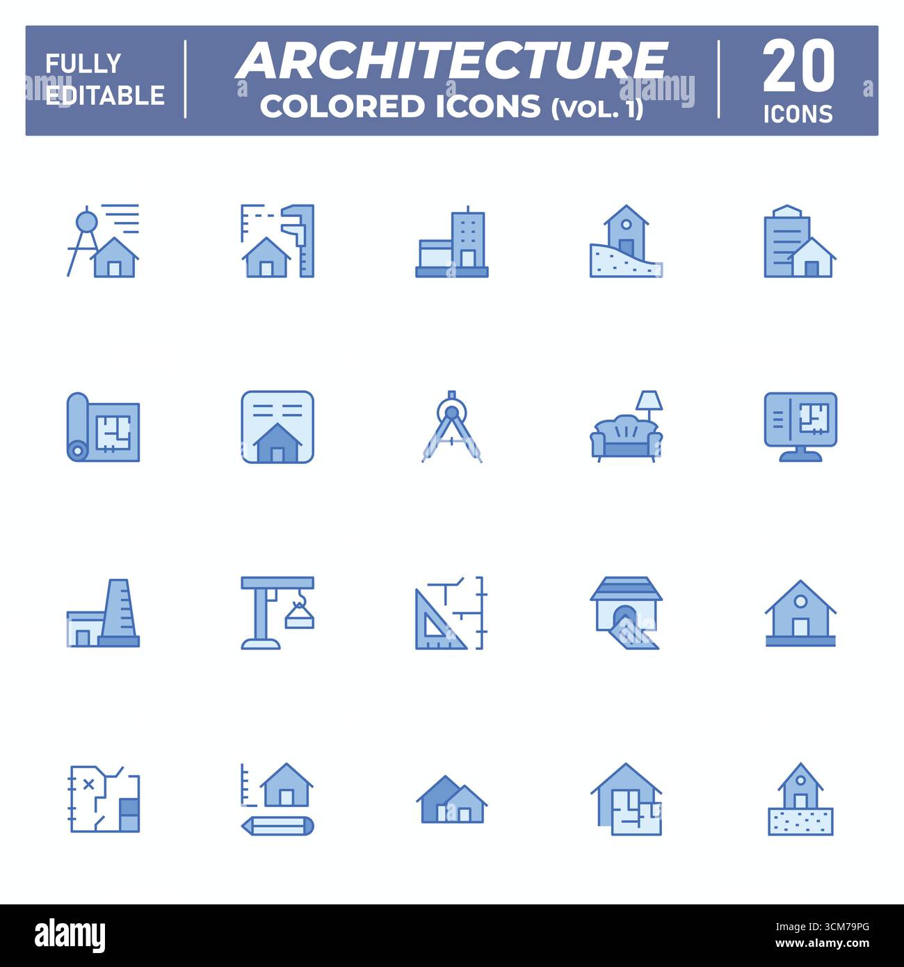 Plan floor home icons hi-res stock photography and images - Alamy