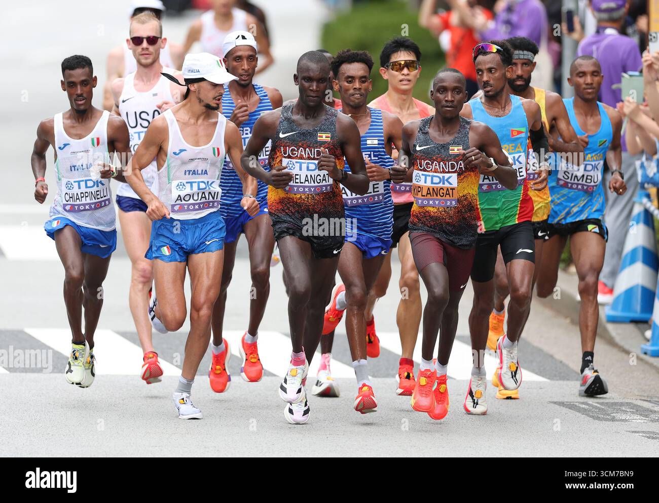Tokyo, Japan. 15th Sep, 2025. Abel Chelangat (front L) and Victor ...