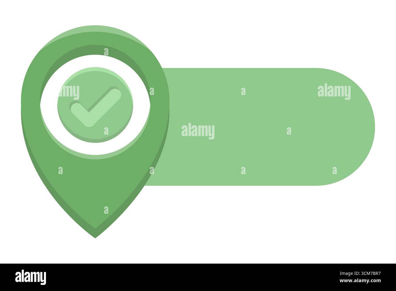 Green map pin. Check mark design. Location choice Vector. Navigation ...