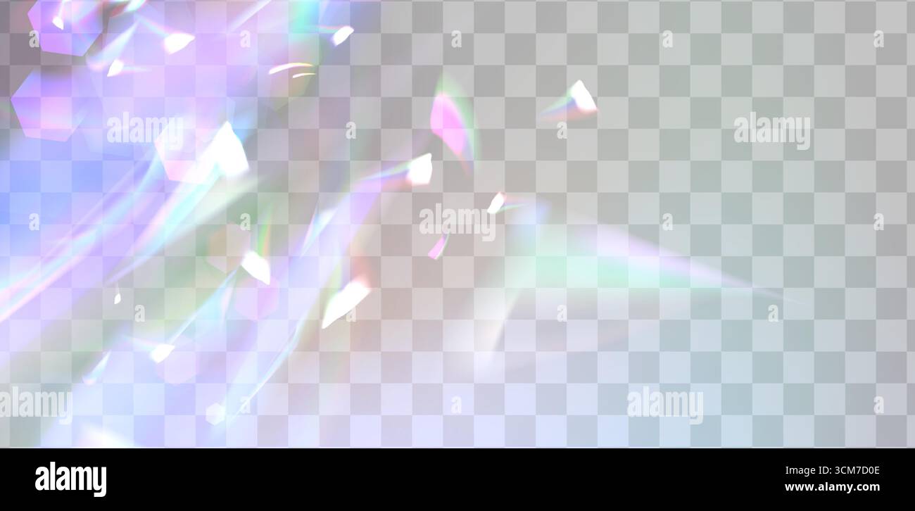 Light flare effect overlay on transparent background. Vector realistic ...