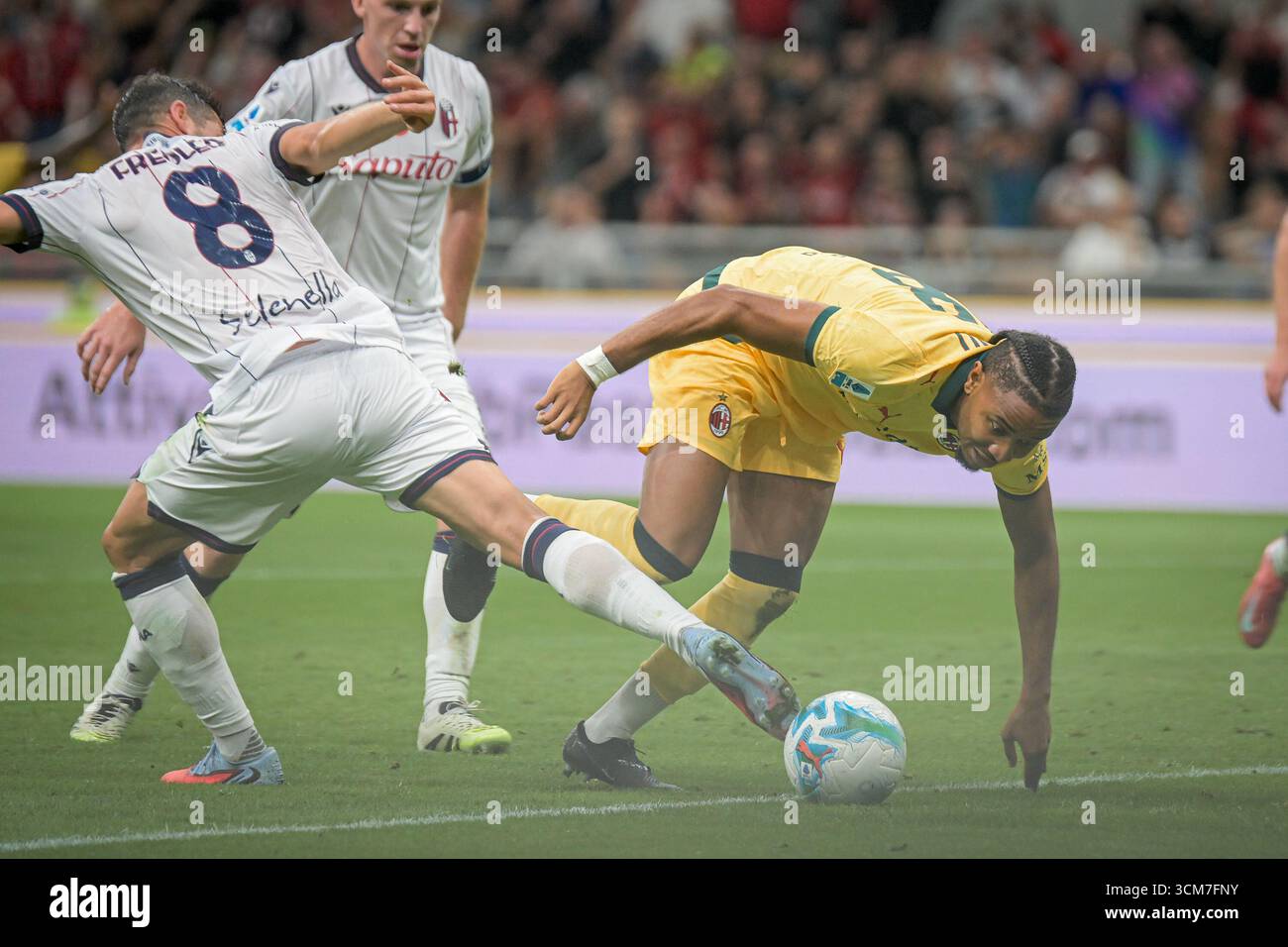 #18 Christopher Nkunku - AC Milan - in action during AC Milan vs ...