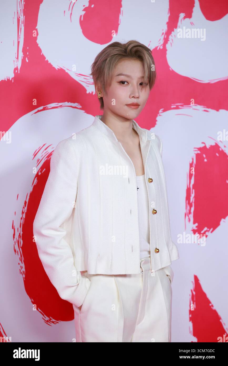 Chinese singer, dancer and producer Liu Yuxin attends an activity in ...