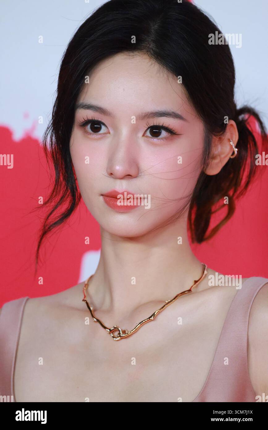 Chinese actress Zhou Ye attends an activity in Shanghai, China, 12 ...