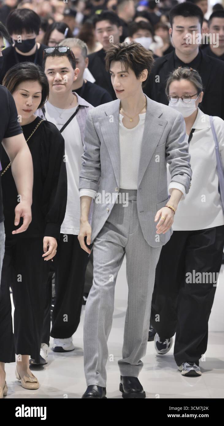Chinese actor, singer and dancer Luo Yunxi attends an activity in ...