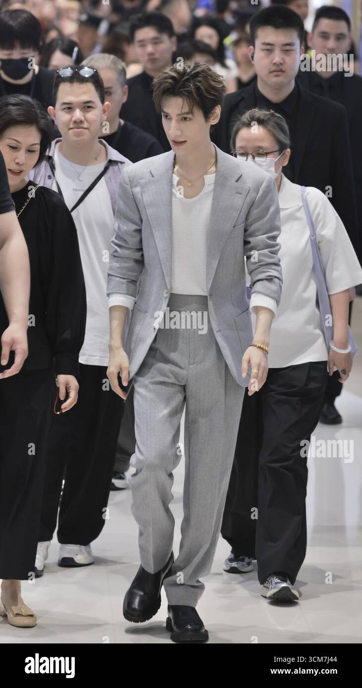 Chinese actor, singer and dancer Luo Yunxi attends an activity in ...