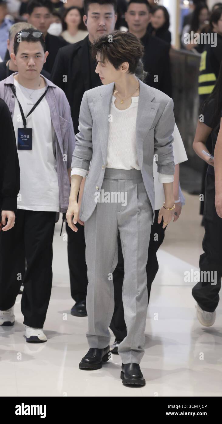 Chinese actor, singer and dancer Luo Yunxi attends an activity in ...