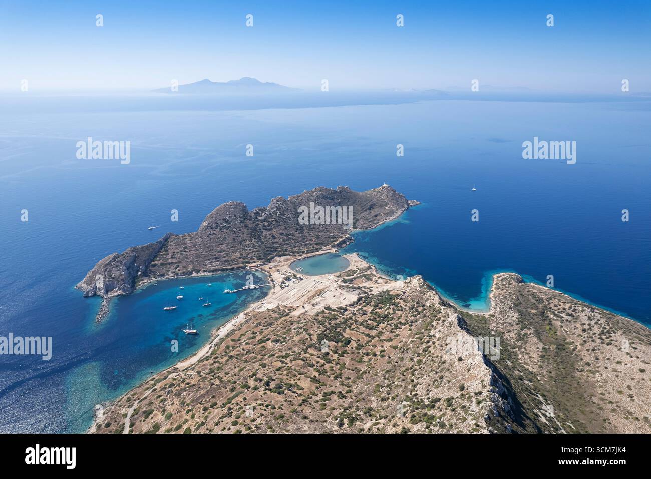 Aerial view of Cape Knidos Datca Peninsula Turkey Stock Photo - Alamy