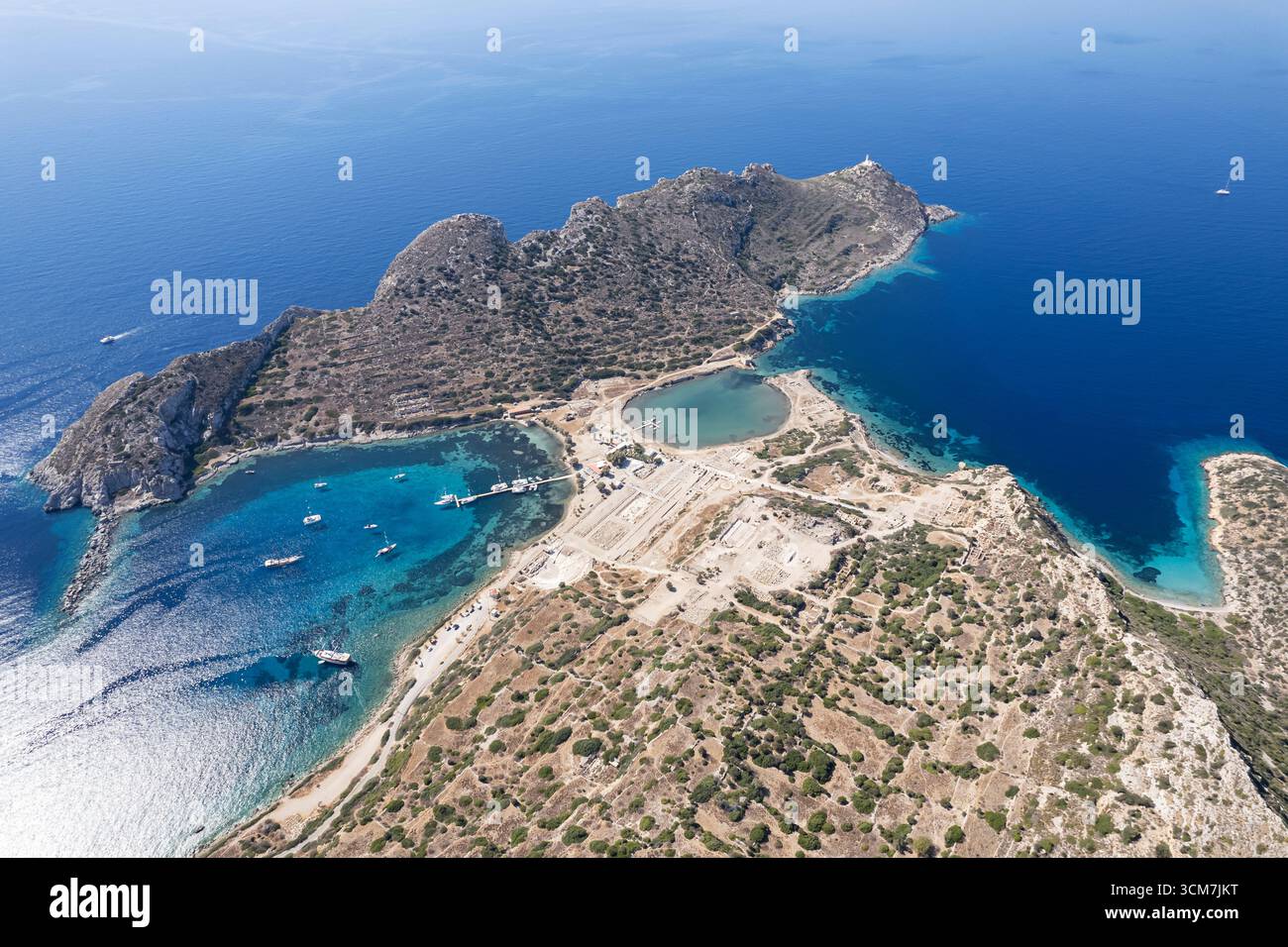 Aerial view of Cape Knidos Datca Peninsula Turkey Stock Photo - Alamy