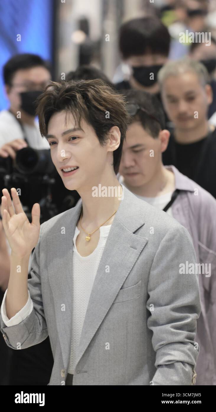 Chinese actor, singer and dancer Luo Yunxi attends an activity in ...