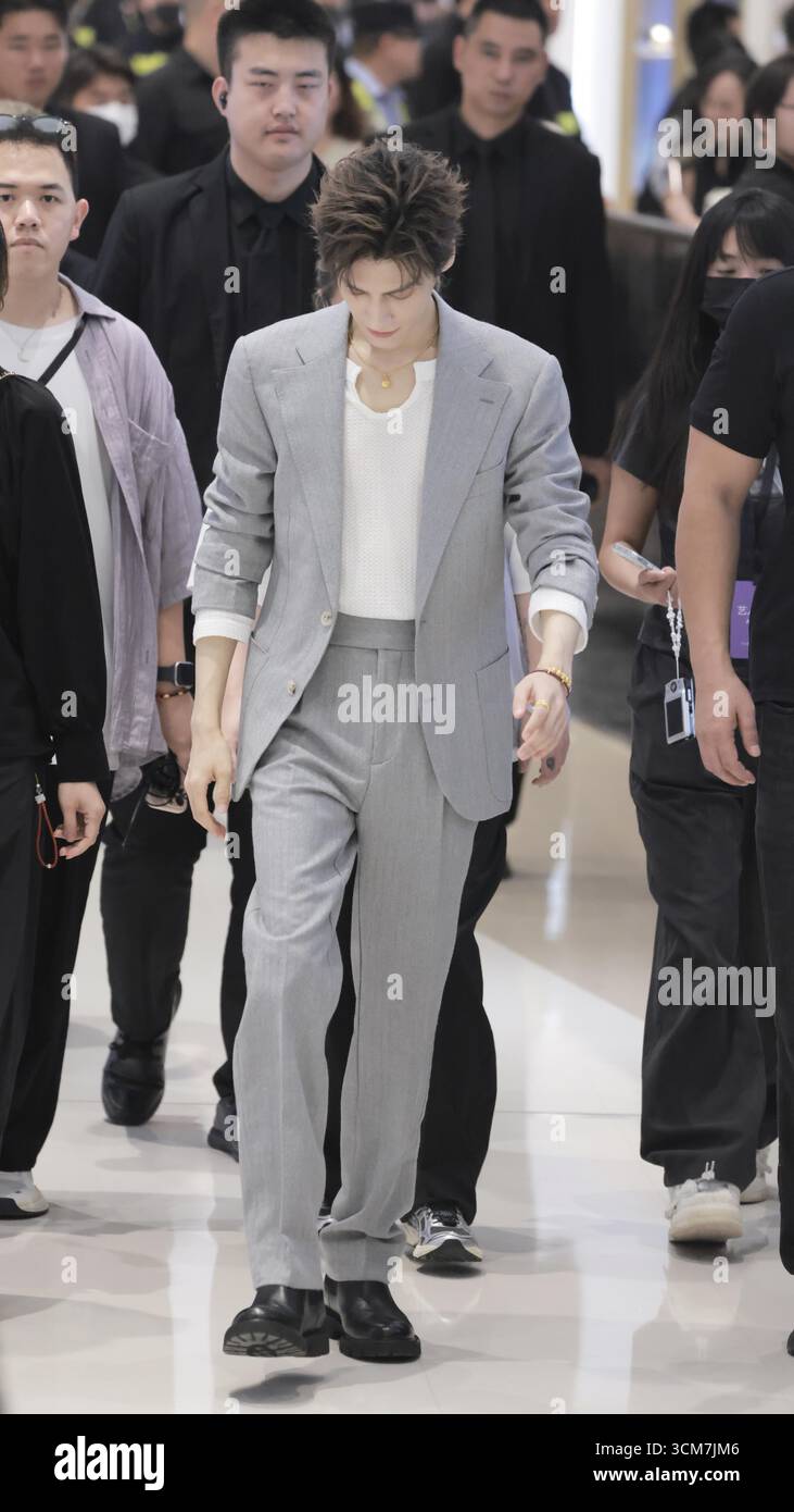 Chinese actor, singer and dancer Luo Yunxi attends an activity in ...