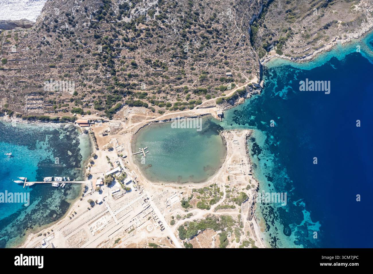 Aerial view of Cape Knidos Datca Peninsula Turkey Stock Photo - Alamy