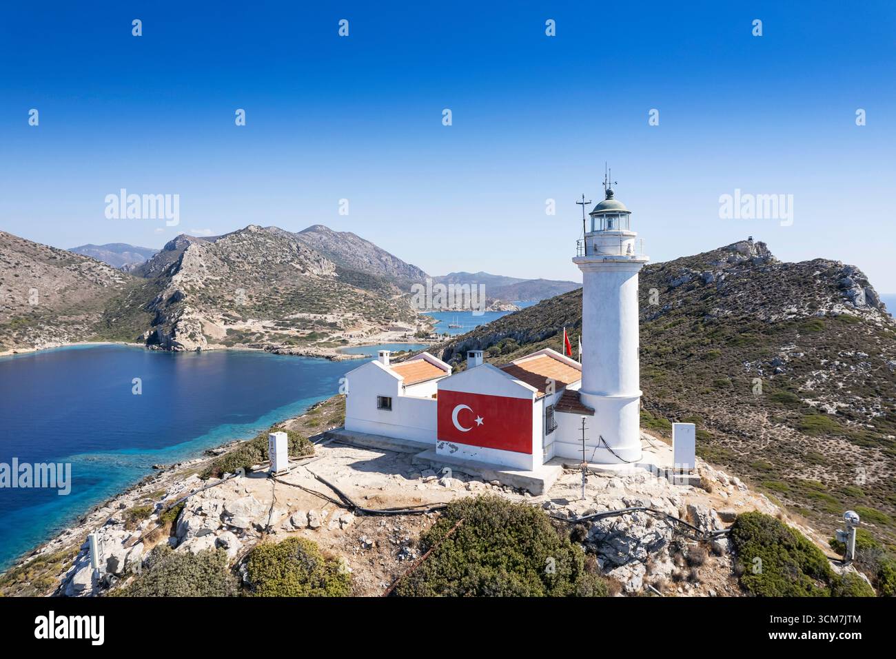 Aerial view of Cape Knidos Datca Peninsula Turkey Stock Photo - Alamy