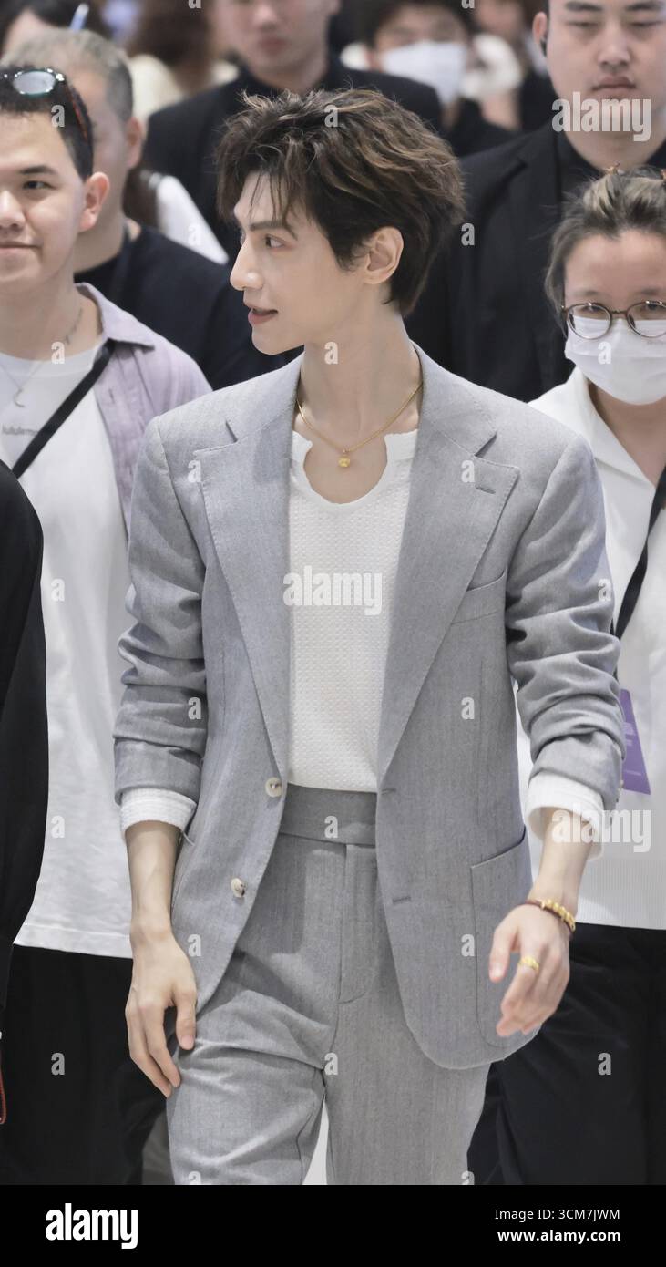 Chinese actor, singer and dancer Luo Yunxi attends an activity in ...