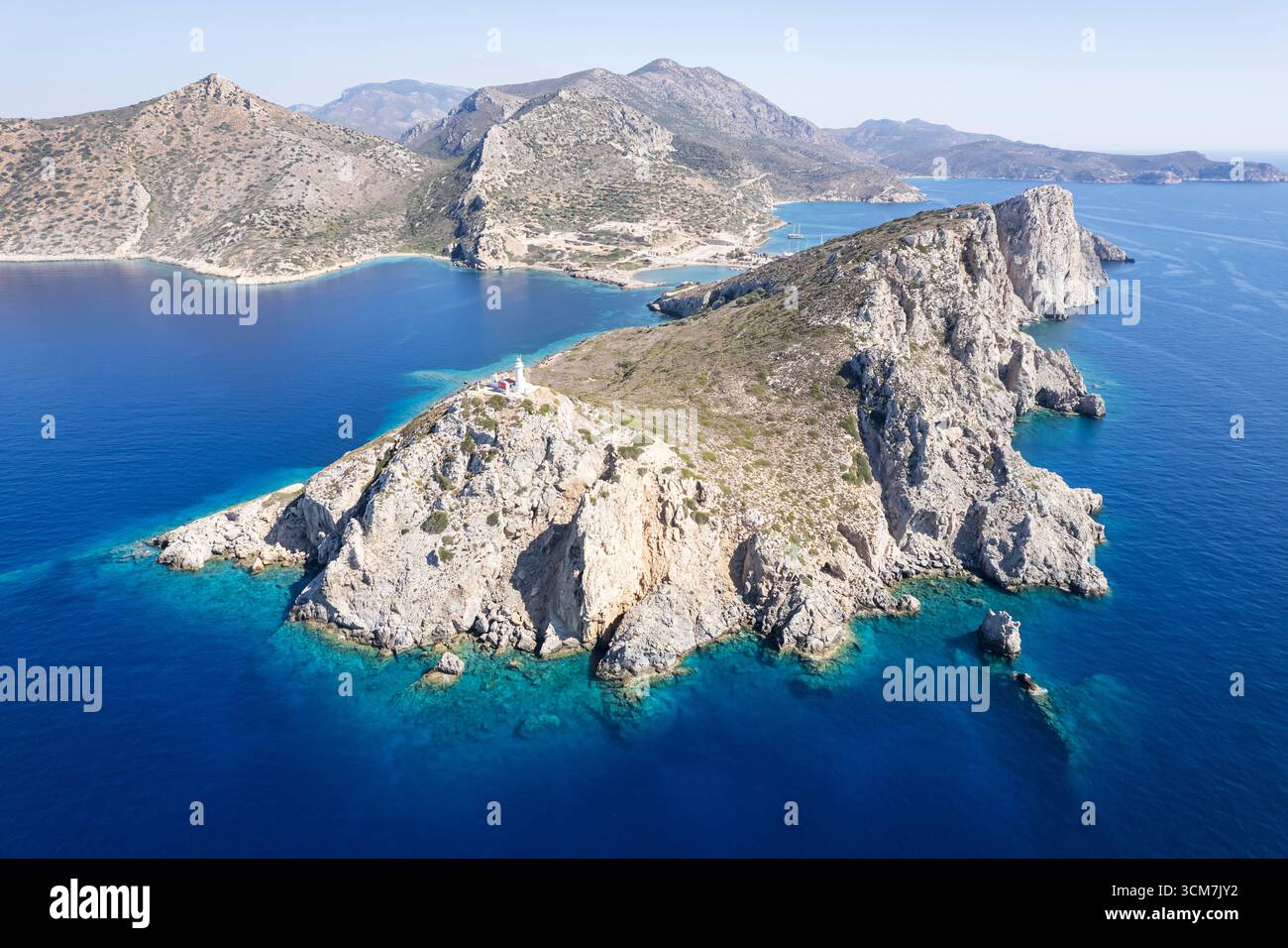 Aerial view of Cape Knidos Datca Peninsula Turkey Stock Photo - Alamy