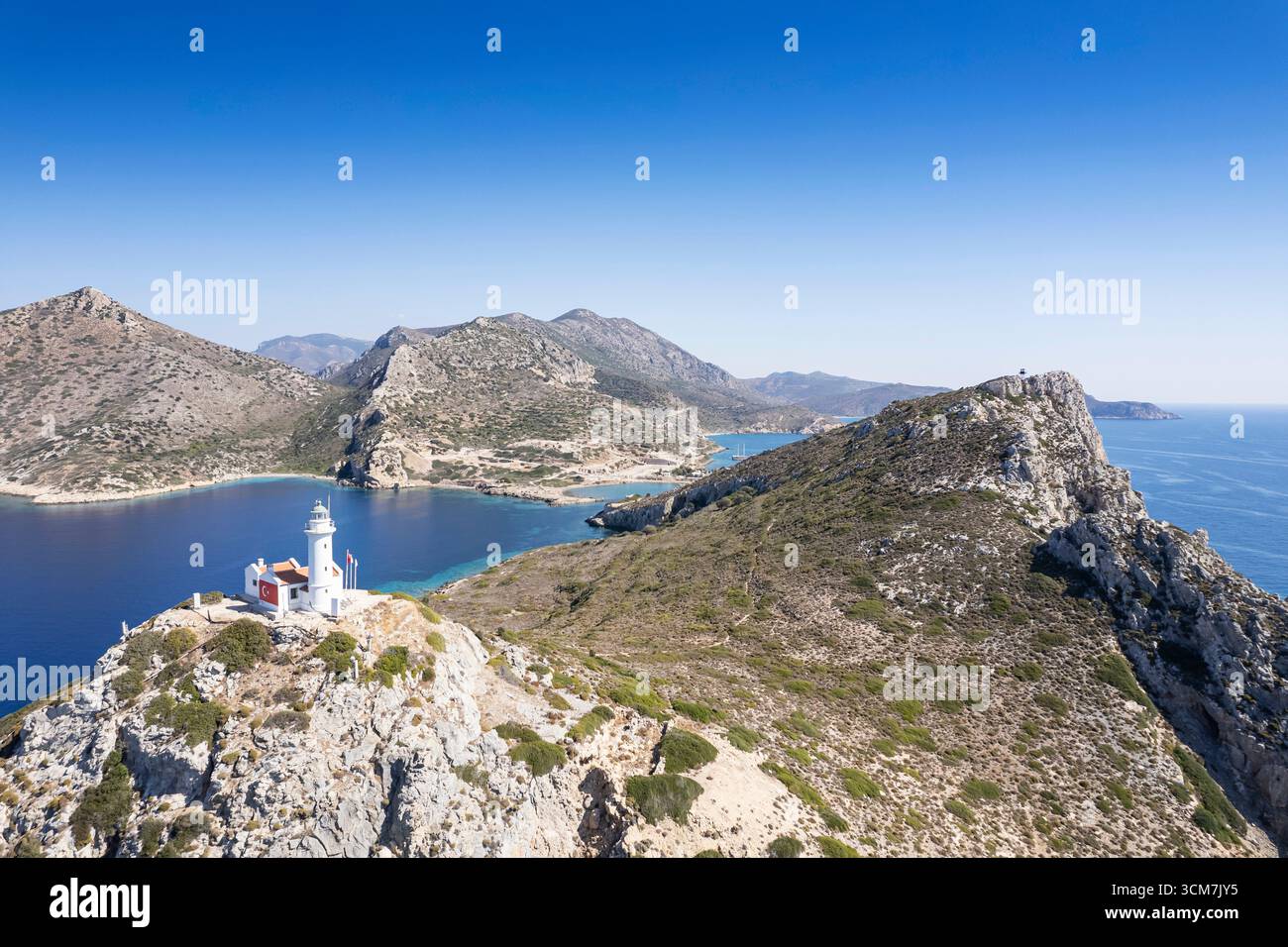 Aerial view of Cape Knidos Datca Peninsula Turkey Stock Photo - Alamy