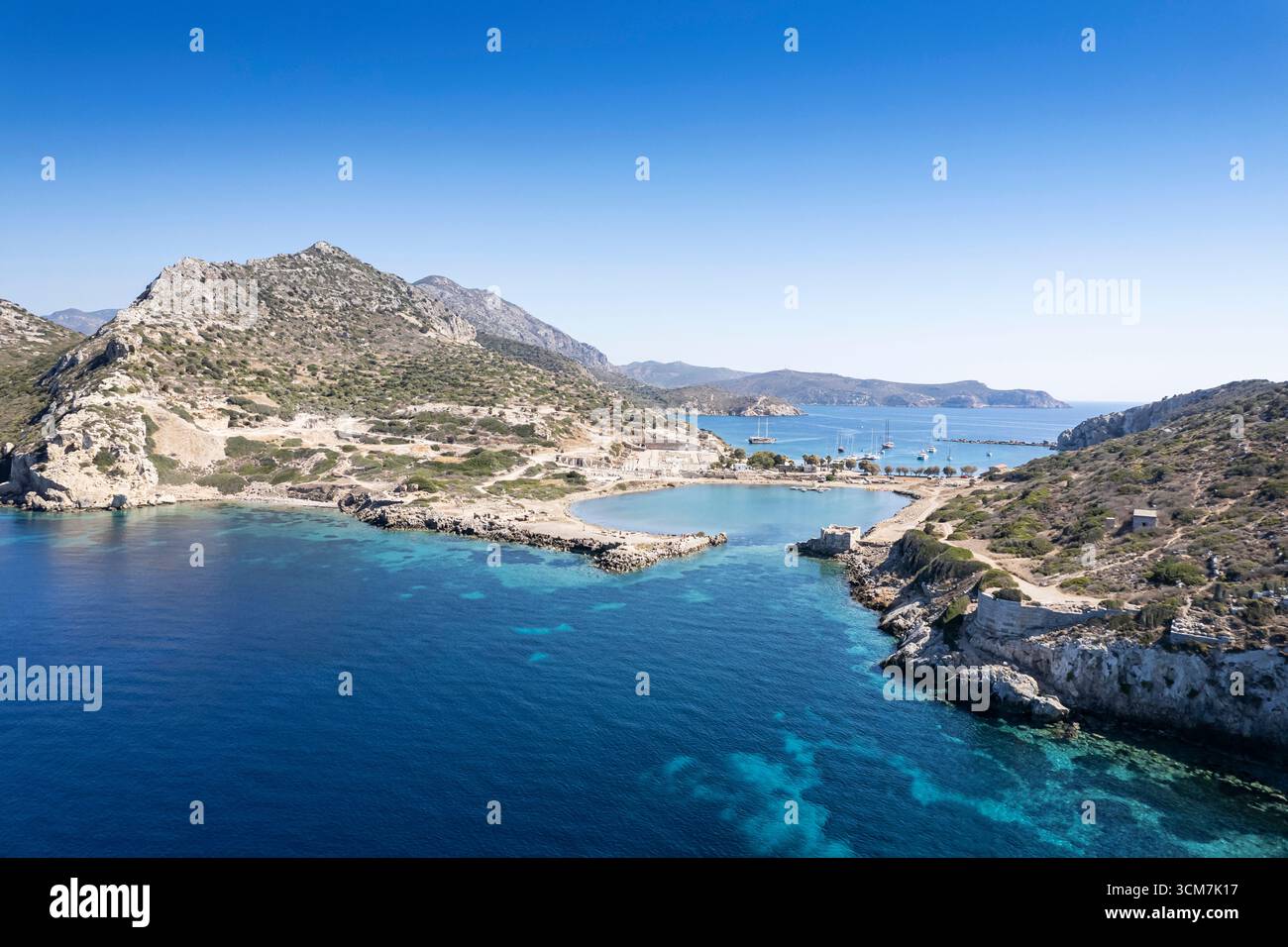 Aerial view of Cape Knidos Datca Peninsula Turkey Stock Photo - Alamy