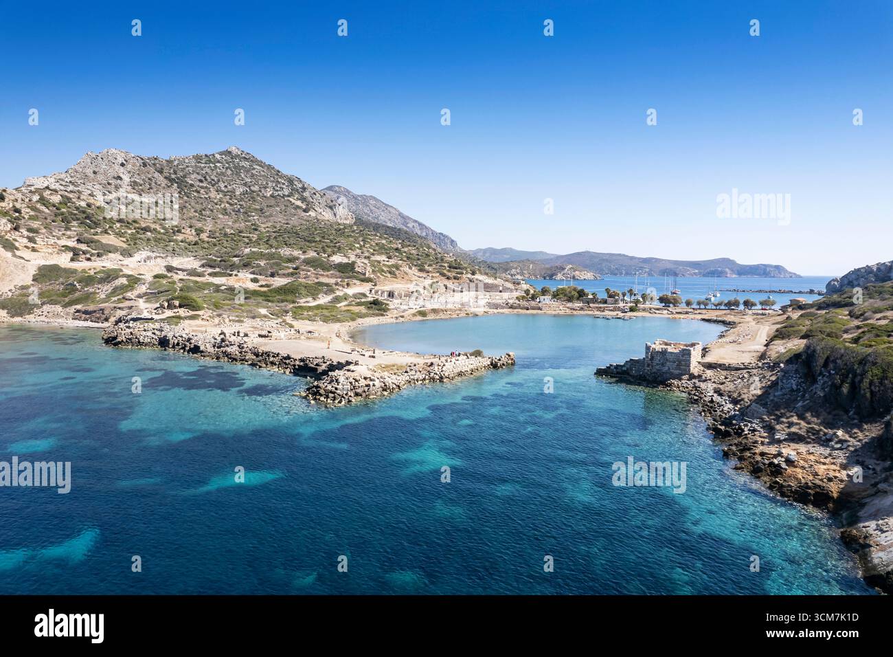 Aerial view of Cape Knidos Datca Peninsula Turkey Stock Photo - Alamy