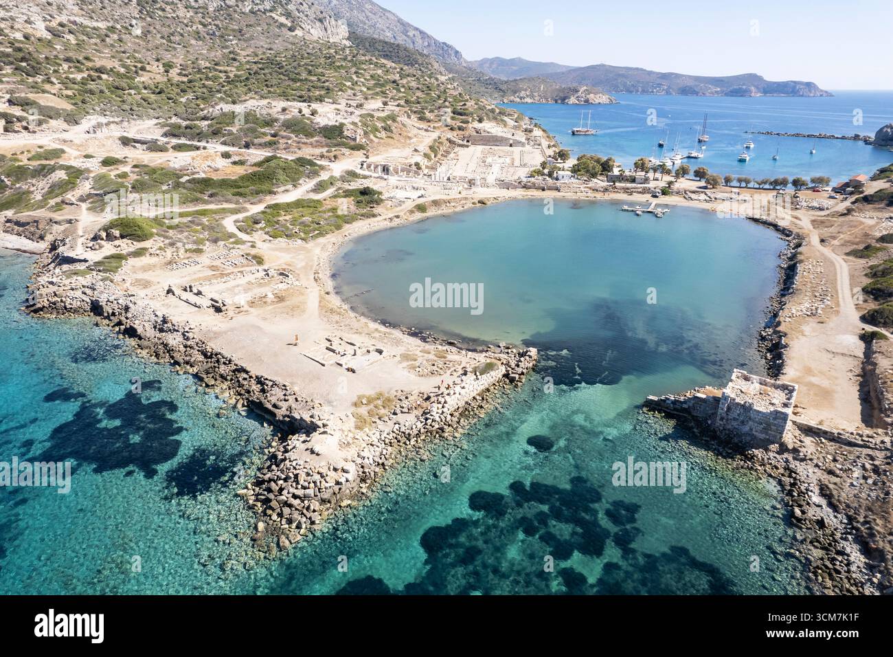 Aerial view of Cape Knidos Datca Peninsula Turkey Stock Photo - Alamy
