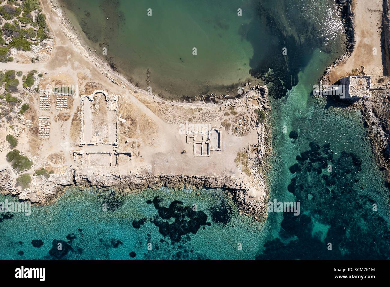 Aerial view of Cape Knidos Datca Peninsula Turkey Stock Photo - Alamy