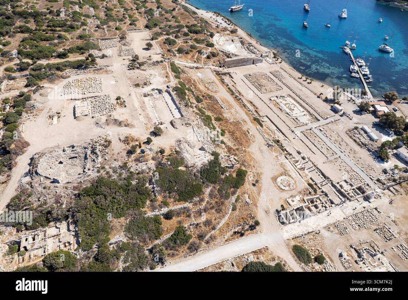 Aerial view of Cape Knidos Datca Peninsula Turkey Stock Photo - Alamy