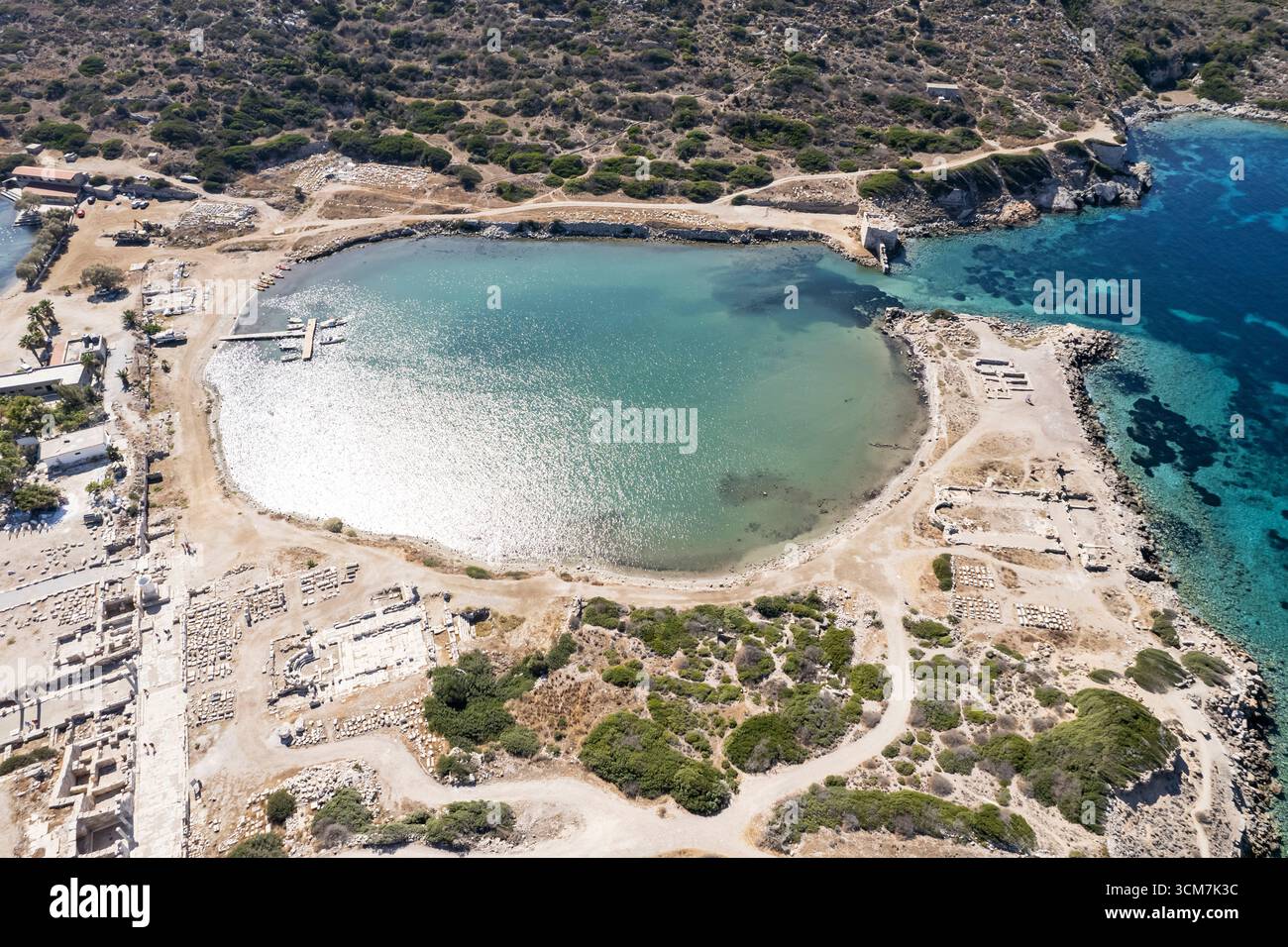 Aerial view of Cape Knidos Datca Peninsula Turkey Stock Photo - Alamy