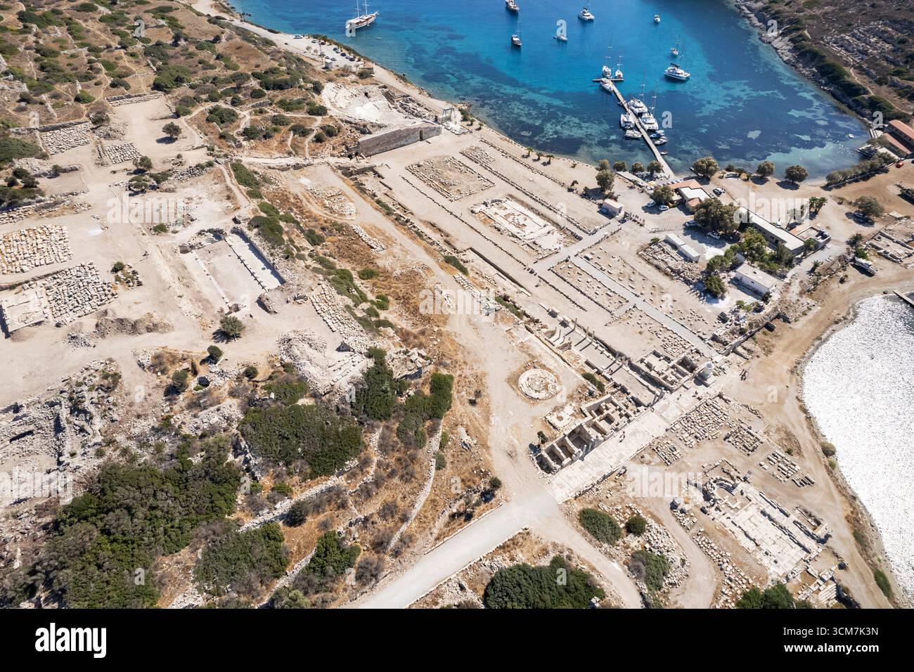 Aerial view of Cape Knidos Datca Peninsula Turkey Stock Photo - Alamy