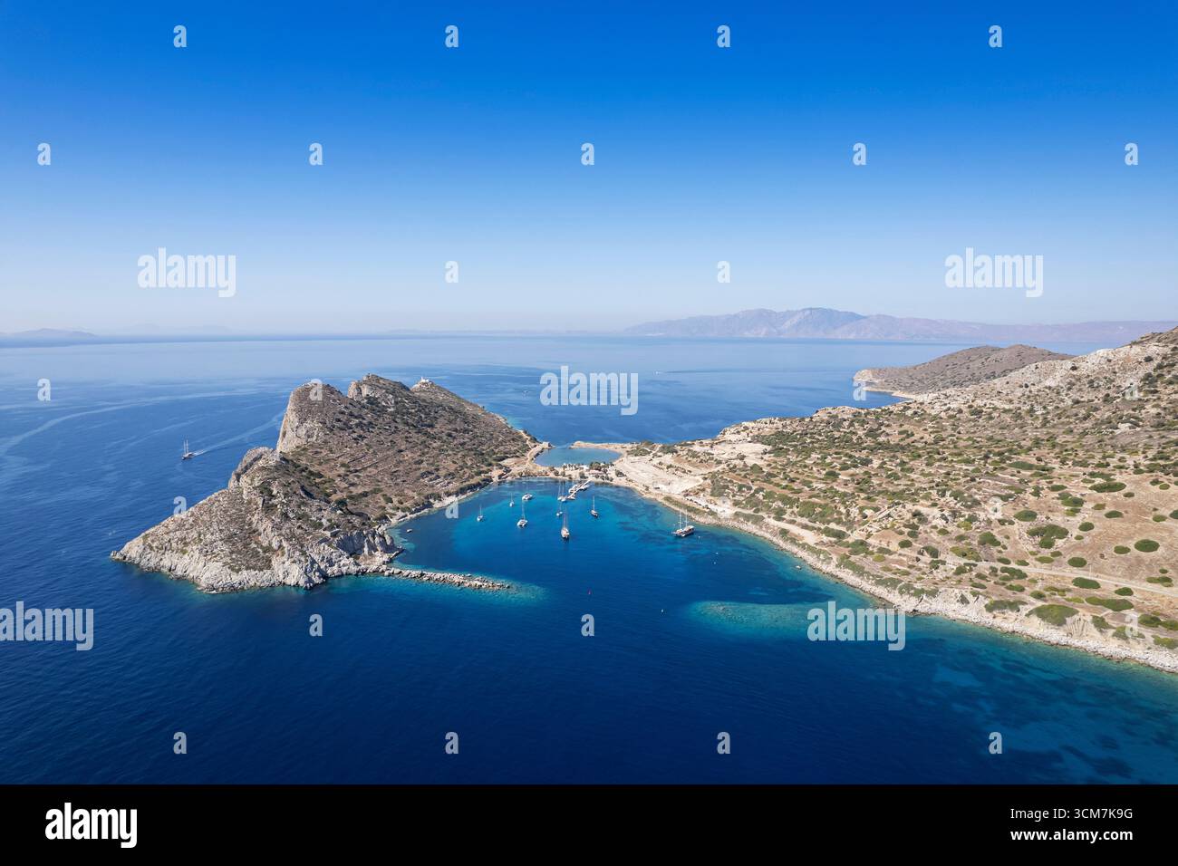 Aerial view of Cape Knidos Datca Peninsula Turkey Stock Photo - Alamy