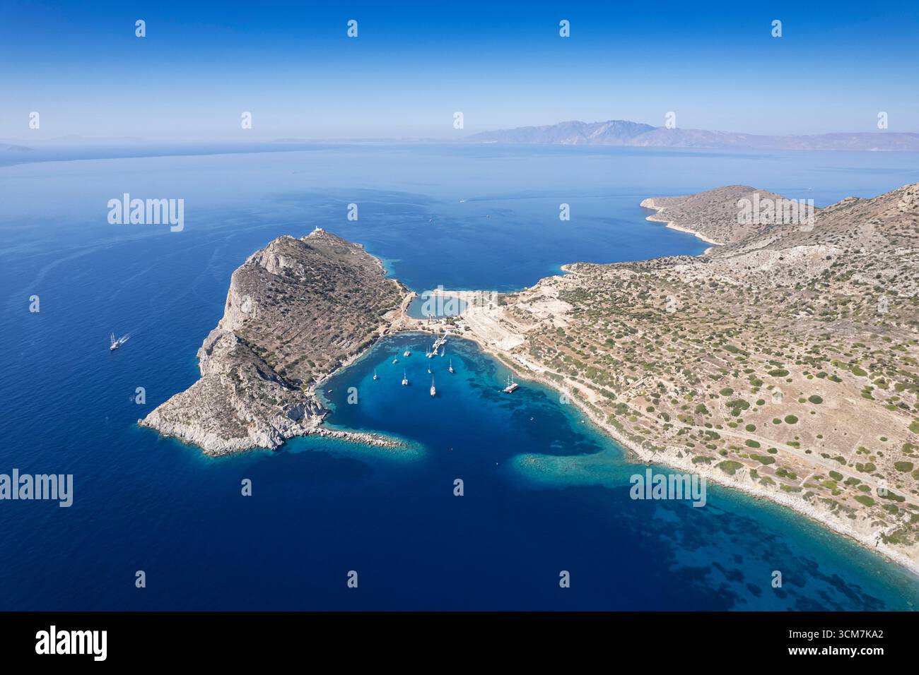 Aerial view of Cape Knidos Datca Peninsula Turkey Stock Photo - Alamy