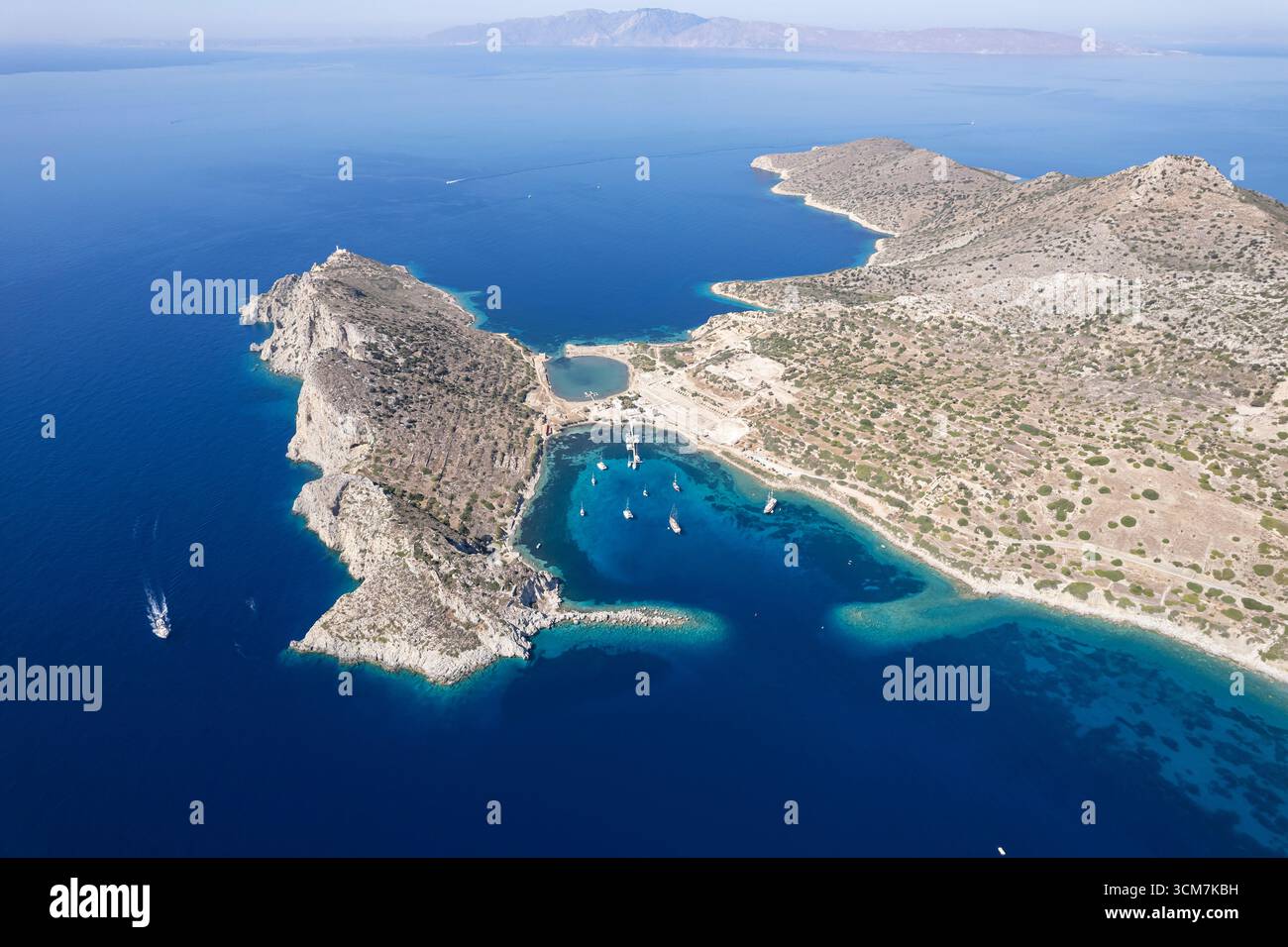 Aerial view of Cape Knidos Datca Peninsula Turkey Stock Photo - Alamy