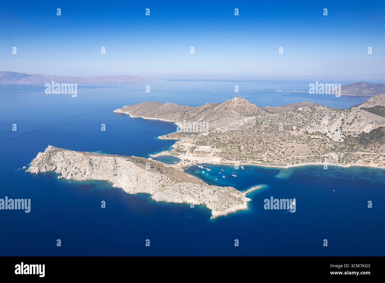 Aerial view of Cape Knidos Datca Peninsula Turkey Stock Photo - Alamy