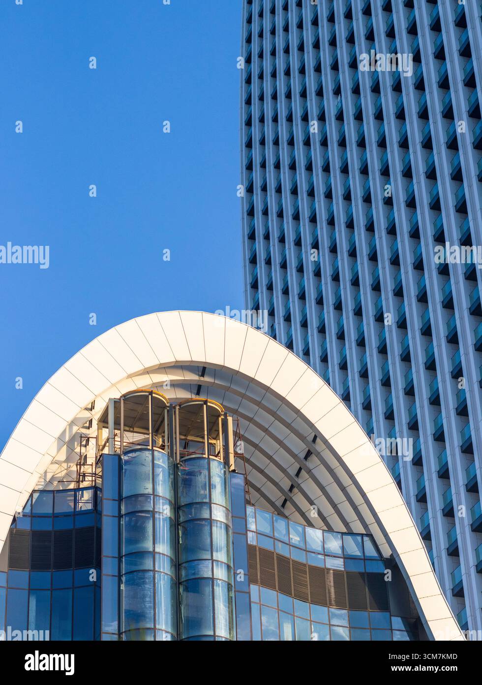Shot of the facade of the modern building Stock Photo - Alamy