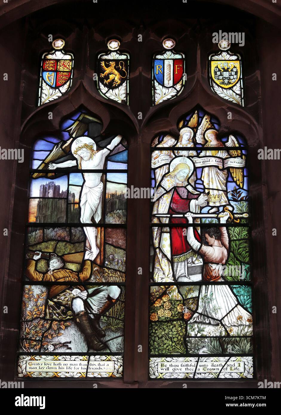 Massey Memorial Window Stock Photo - Alamy