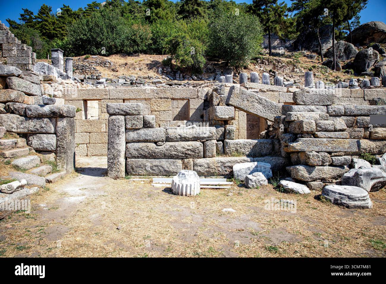 Labranda archaeological site, the Temple of Zeus Labraundeus, Mugla ...