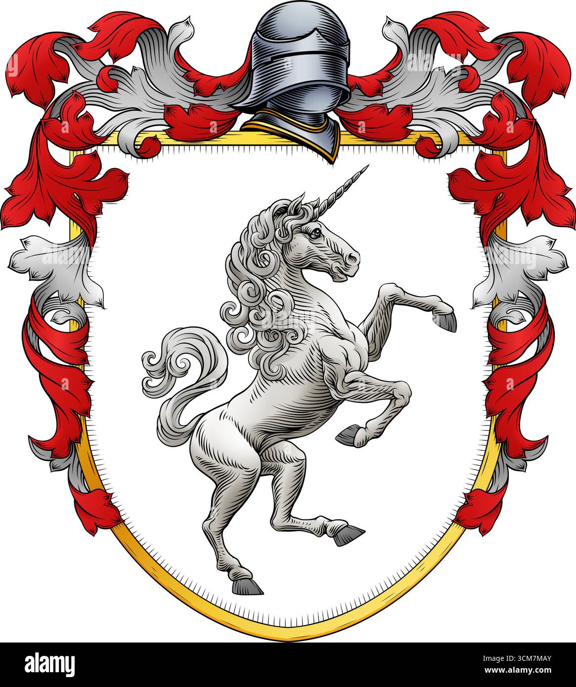 Unicorns and shield hi-res stock photography and images - Alamy