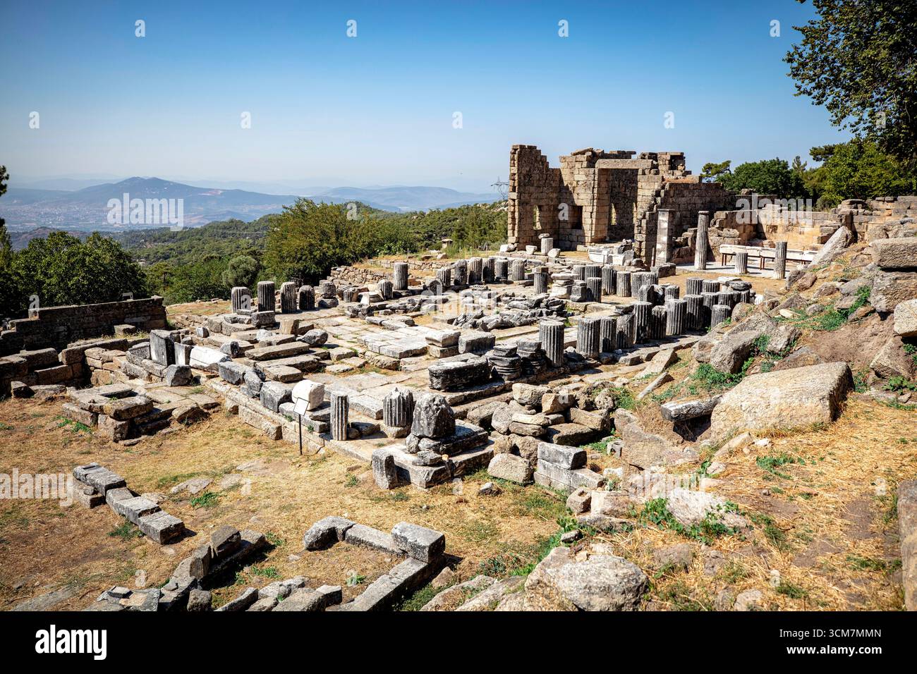 Labranda archaeological site, the Temple of Zeus Labraundeus, Mugla ...