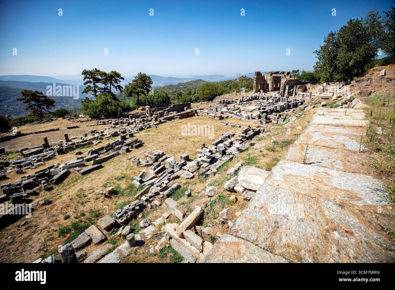 Labranda archaeological site, the Temple of Zeus Labraundeus, Mugla ...