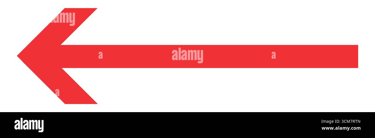 Thin horizontal black arrow Stock Vector Images - Alamy