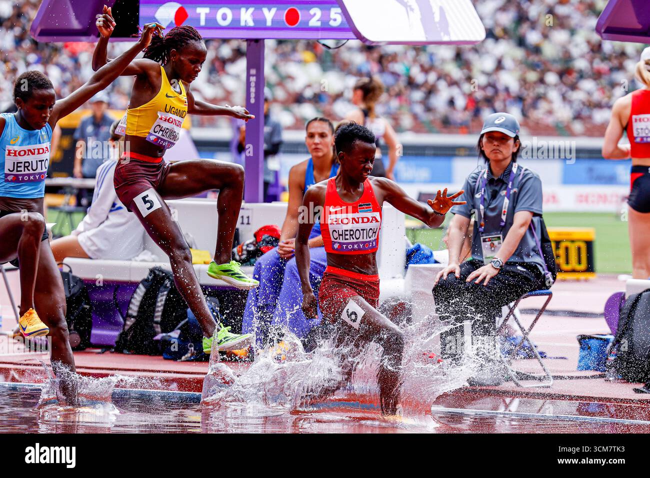 Faith Cherotich of Kenya competing in the Women's 3000 Metres ...