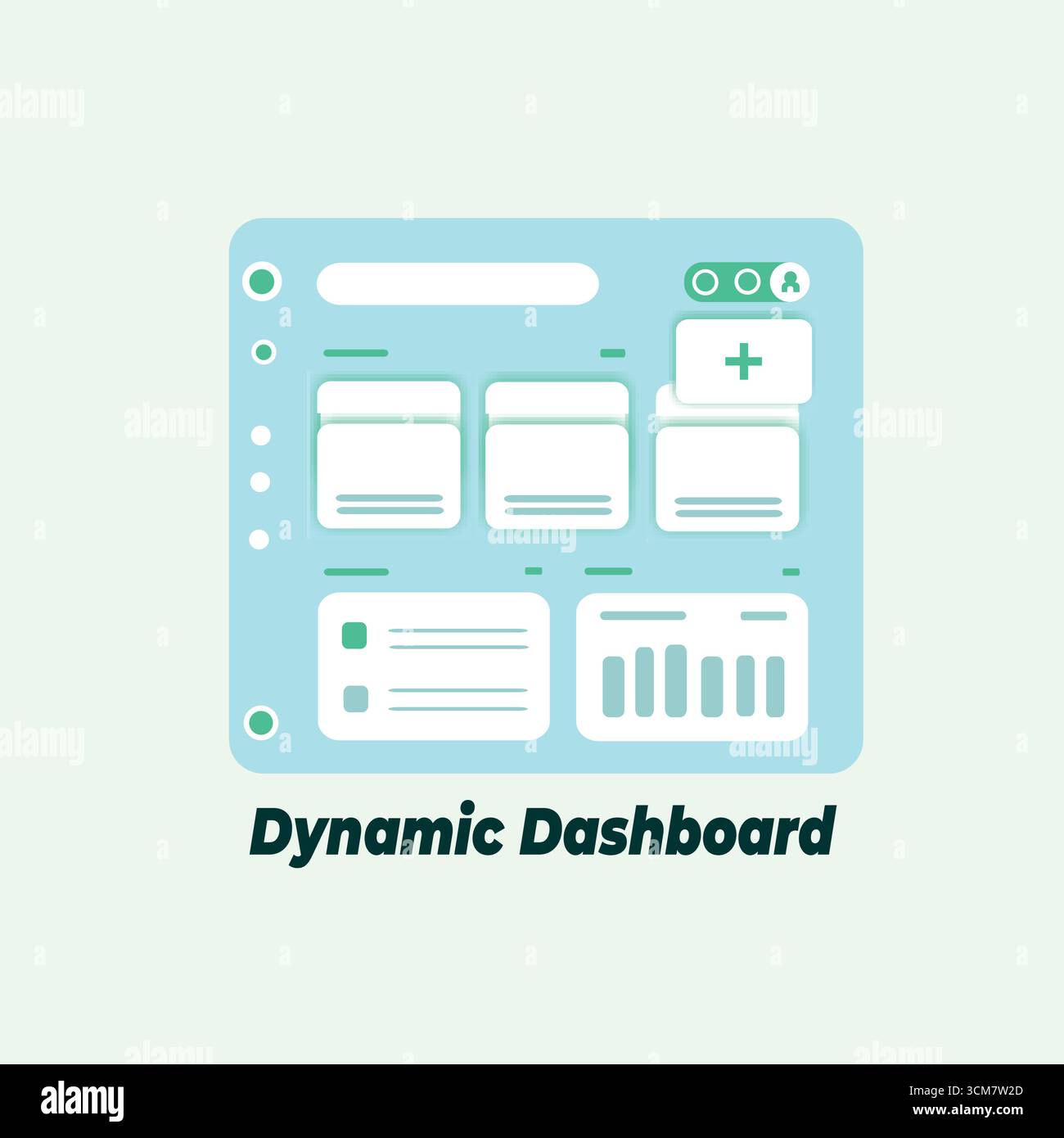 Dynamic Dashboard: Modern Data Visualization Stock Vector Image & Art - Alamy