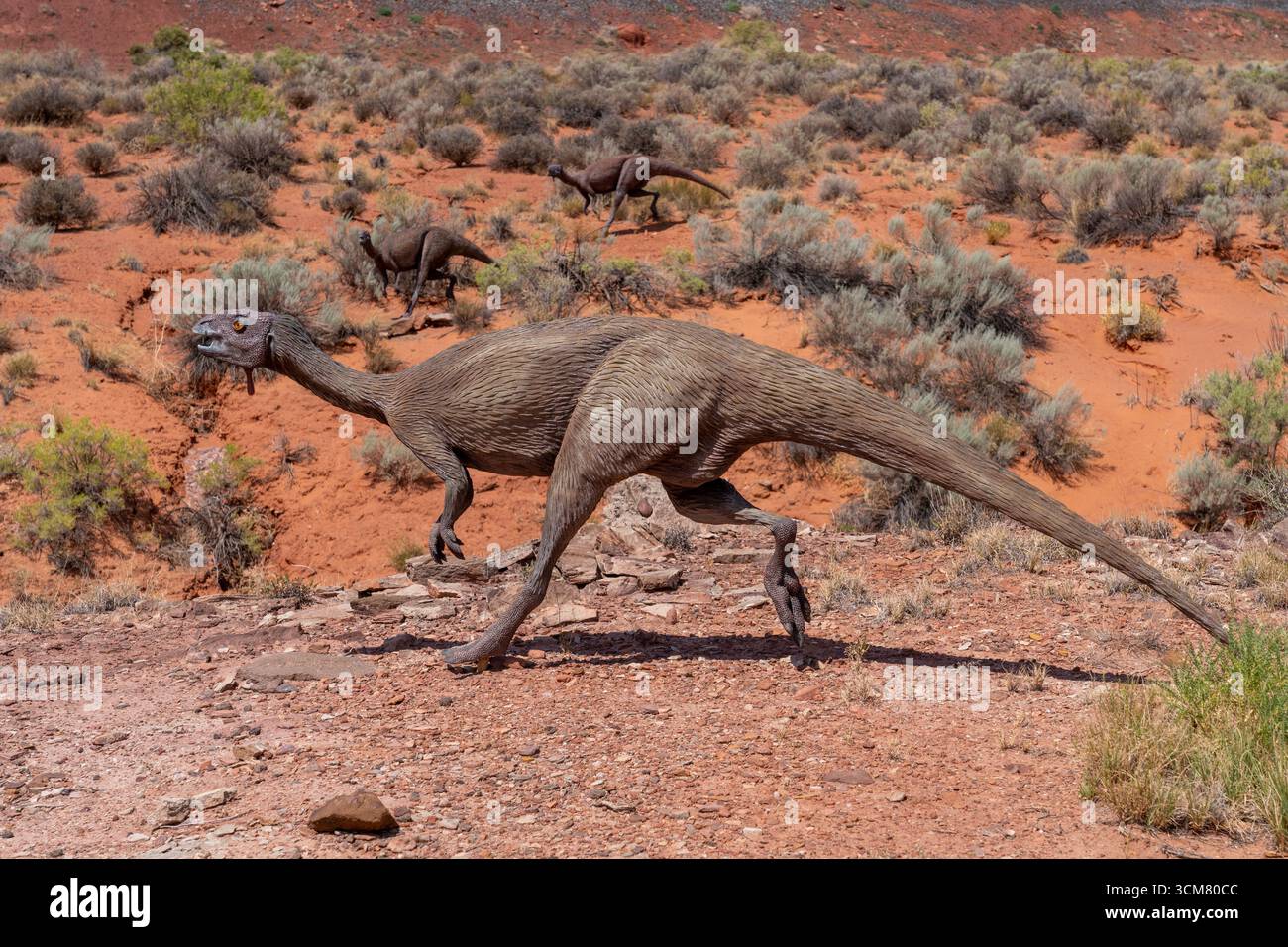 Life-size replica of the dinosaur Dryosaurus altus at the Moab Giants ...
