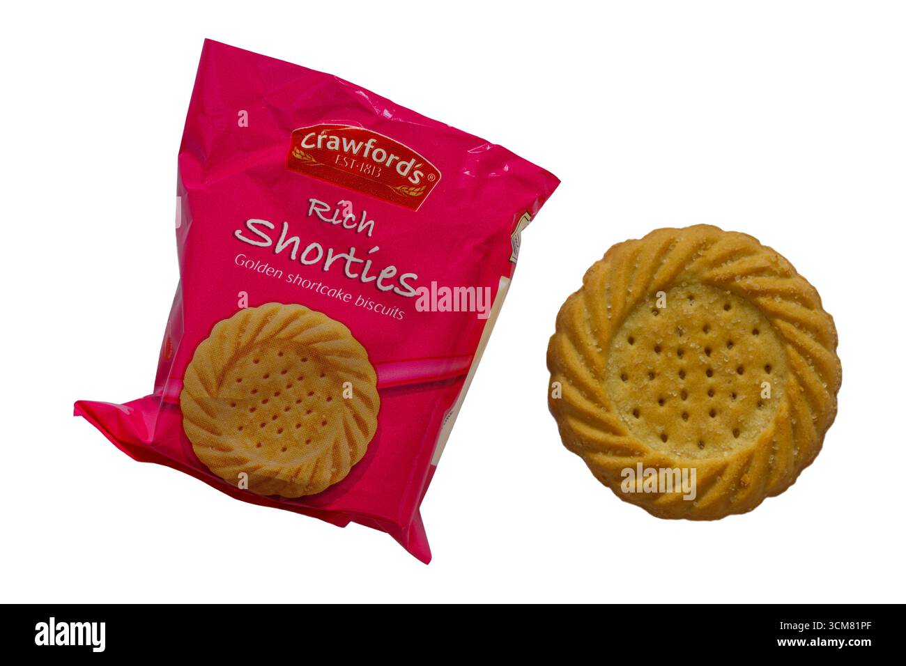 Crawfords rich shorties golden shortcake biscuits hi-res stock ...