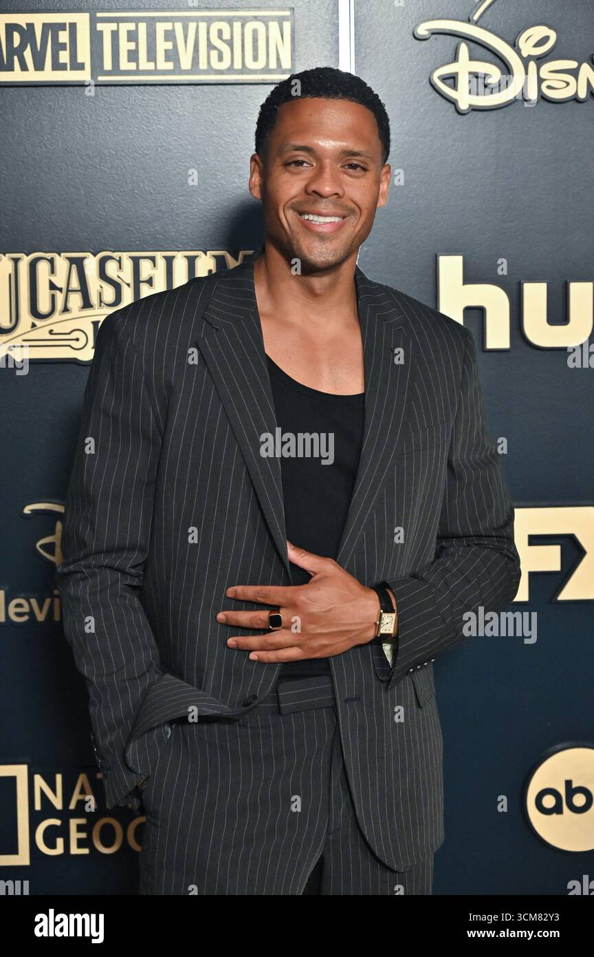 Deric Augustine at arrivals for The Walt Disney Company s Emmy Awards ...