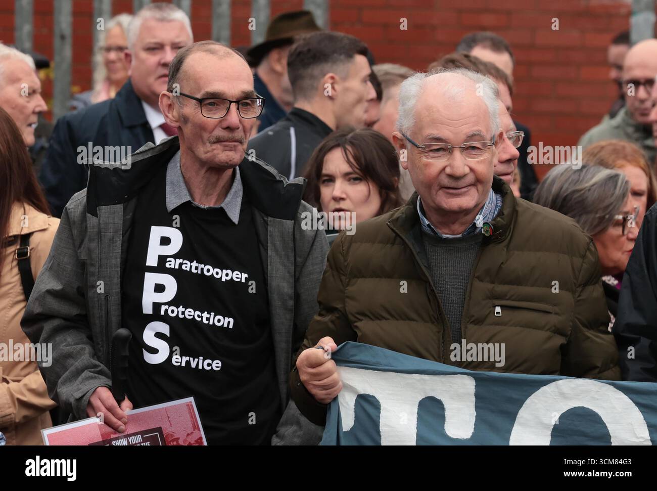 Liam Wray (left) and Mickey McKinney whose brothers were killed on ...