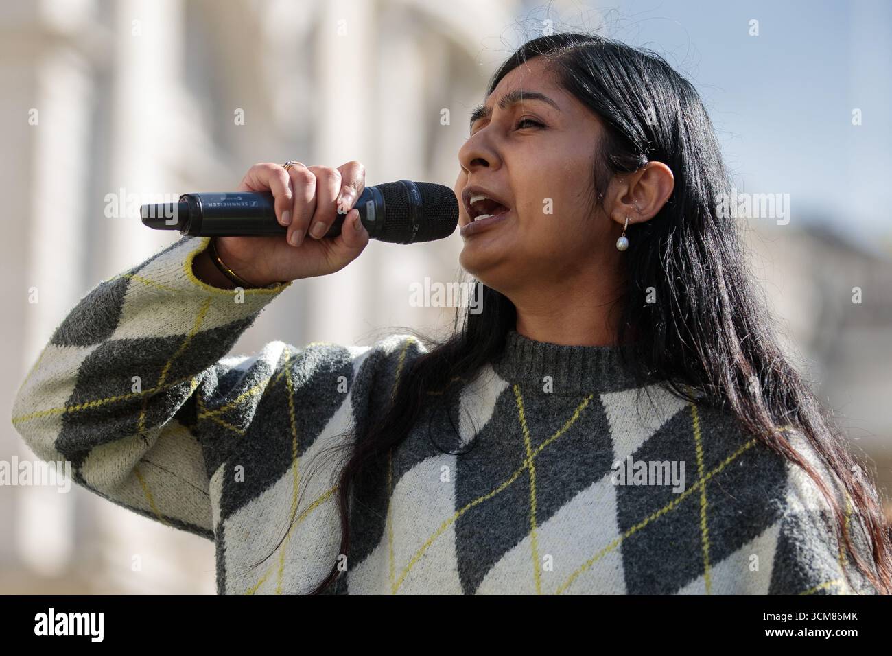 London, UK. 13th September, 2025. Zarah Sultana, Independent MP for ...