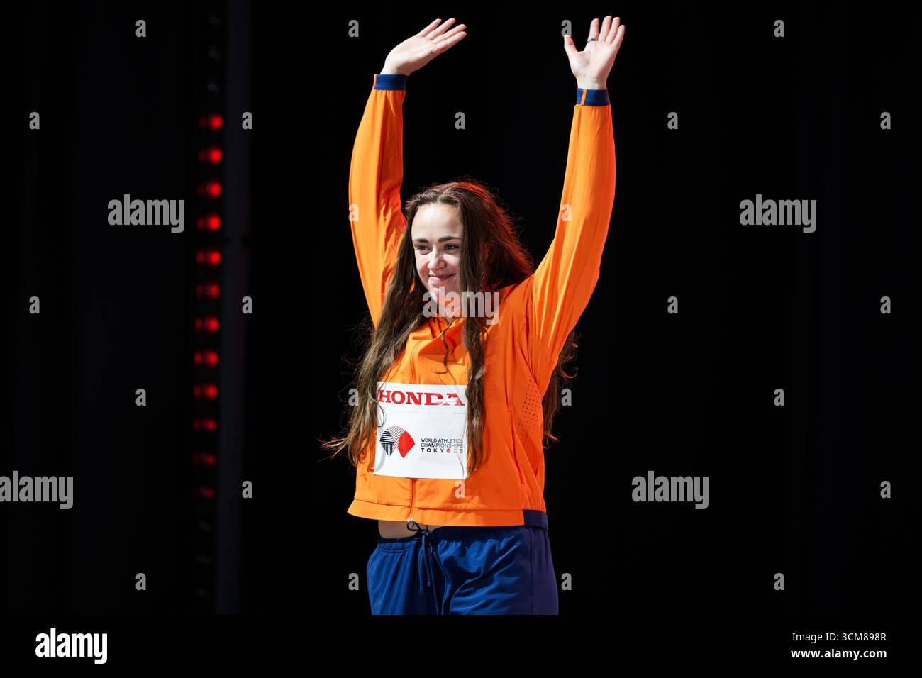 Jorinda van Klinken of the Netherlands at the Women’s Discus Medal ...