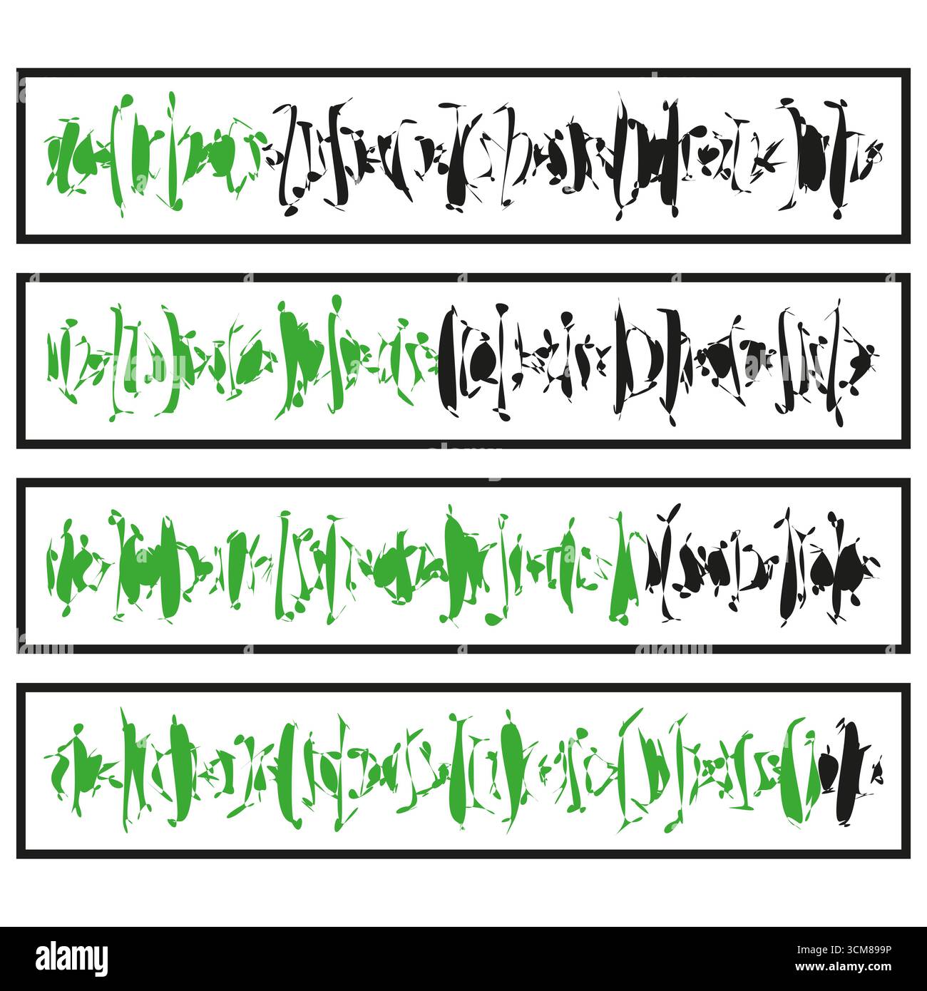 Signal waves motion graphics green hi-res stock photography and images ...