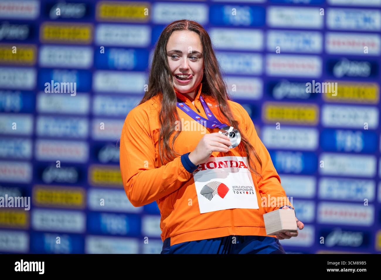 Jorinda van Klinken of the Netherlands at the Women’s Discus Medal ...