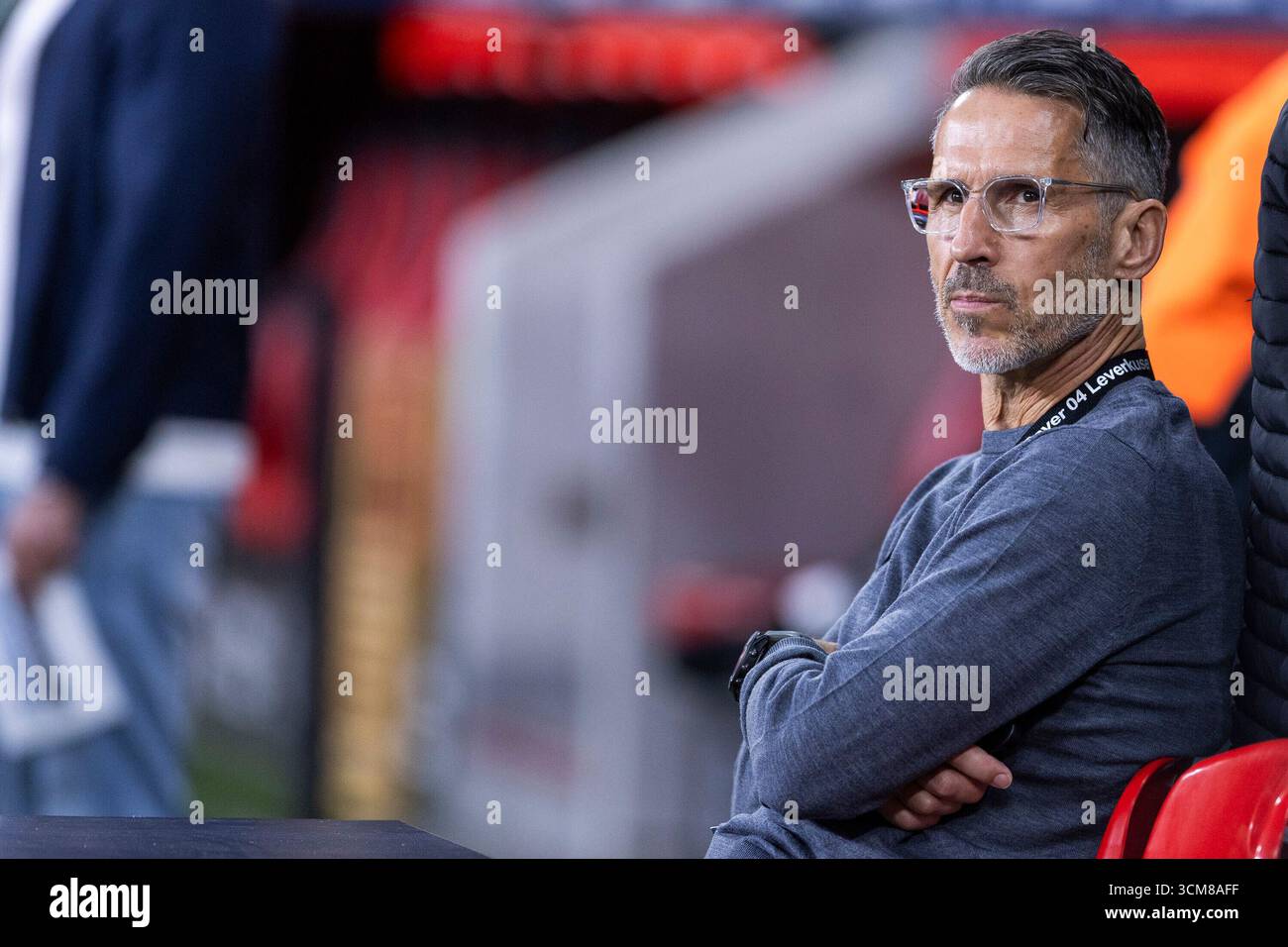 Thomas Eichin. Bundesliga, Bayer 04 Leverkusen - Eintracht Frankfurt, 3 ...